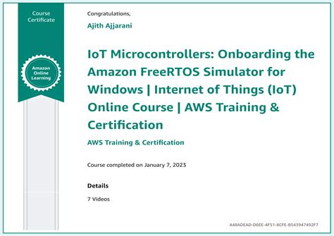 Iot Microcontrollers Onboarding The Amazon Freertos Simulator For Windows Pdf