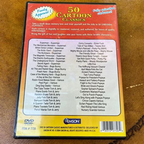 Emson Other 5 Cartoon Classics Collectors Edition Dvd Poshmark