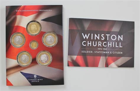 Sir Winston Churchill Commemorative Coin Set Including 24ct Gold Coin