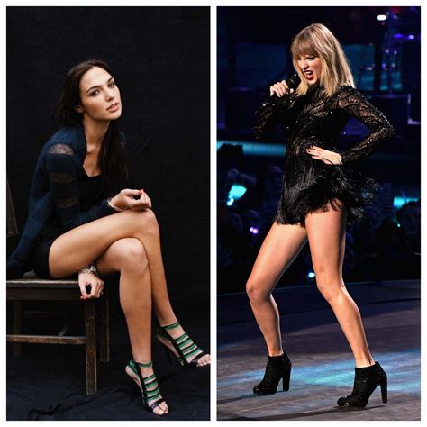 Better Legs Gal Gadot Vs Taylor Swift Rcelebbattles