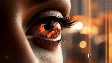 Biometric Eye Scanner Iris Identity Scanning For Security