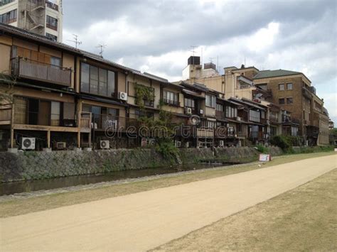 A Walk Along Kamo River In Kyoto Editorial Photo Image Of Japanese