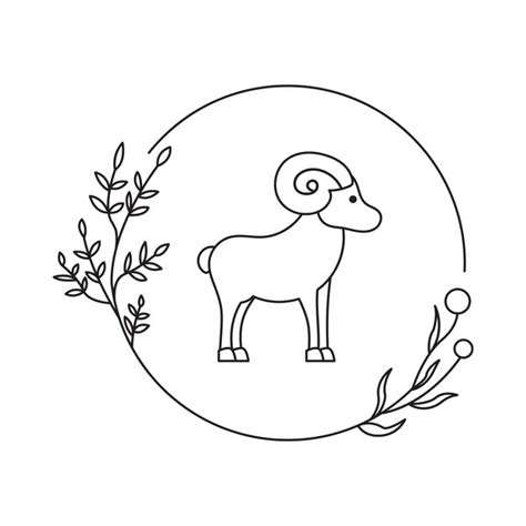 Premium Vector Astrology Symbol And Linear Flat Zodiac Sign Horoscope