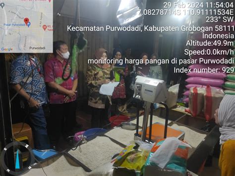 Pemantauan Harga Pangan Di Pasar Wirosari Dan Pasar Purwodadi Dinas Ketahanan Pangan Daerah