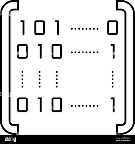 Matrice Math Science Education Line Icon Vector Illustration Stock Vector Image And Art Alamy