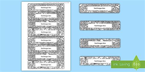 👉 Mindfulness Colouring Gratnells Tray Labels Coloured Editable Gratnells
