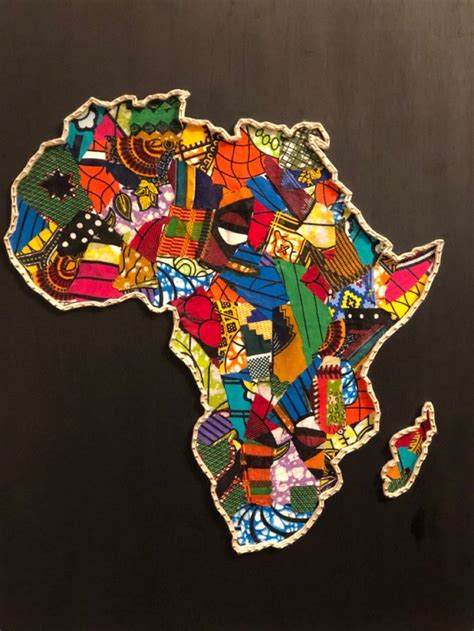African Map Art String Art African Map African Crafts African Art