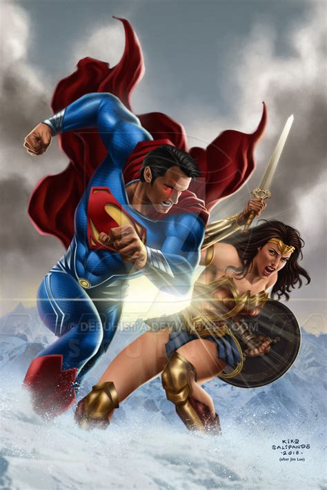 Jim Lee Superman Wonder Woman