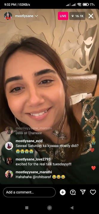 Rohit Saraf Commented On Prajakta Insta Live Dimshi Prajaktakoli