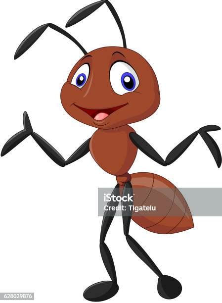 Ant 말풍선이 있는 귀여운 개미에 대한 스톡 벡터 아트 및 기타 이미지 개미 유머 컷아웃 Istock