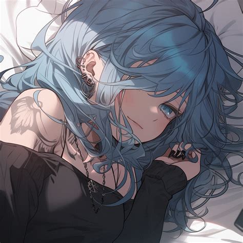 Anime Girl With Blue Hair Tumblr
