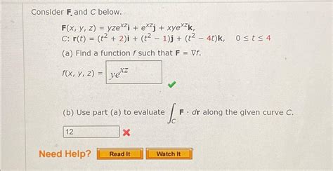 Solved Consider F And C Chegg Com