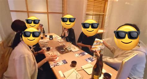 はまこ ️原稿 On Twitter 降風アフター手伝ってくれたスタッフメンバーと打ち上げしてきた〜〜〜！スタッフのみんなは当日降風ガチャ