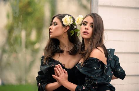 Fashionable Young Model In Style Dress Fashion Woman In Summer