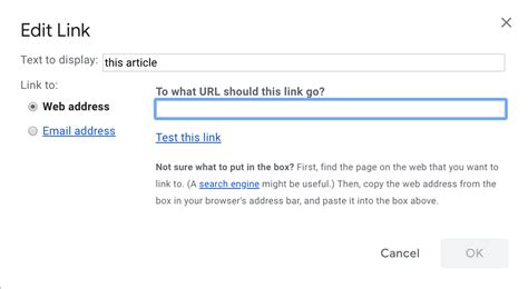 How To Rename A Hyperlink In Gmail