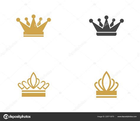 Crown Logo Template Vector Icon Illustration Design — Stock Vector