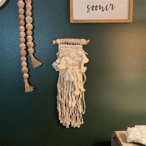 Wall Hanging Fiber Art Contemporary Wall Art Textile Wall Art Tassel