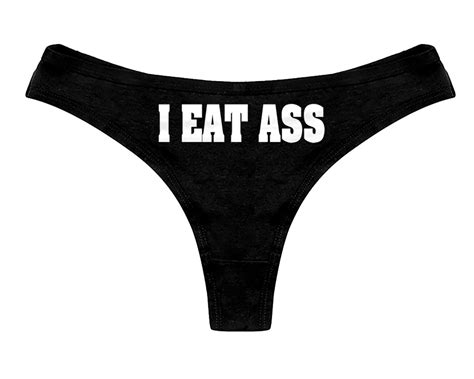 I Eat Ass Panties Funny Sexy Naughty Slutty Bachelorette Party Bridal