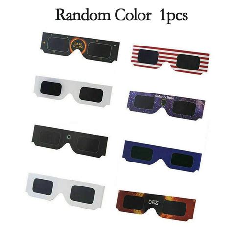 White Framed Paper Solar Eclipse Glasses Annular E Grandado