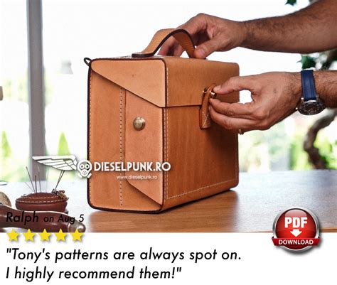 Leather Tool Box Pattern Pdf Download Leather Diy Tool Bag