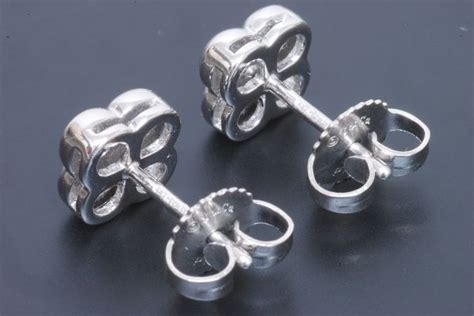 駅南やまご質店 ティファニー ベゼルセット ダイヤモンド フラワー ピアス Pt950 プラチナ【美品】
