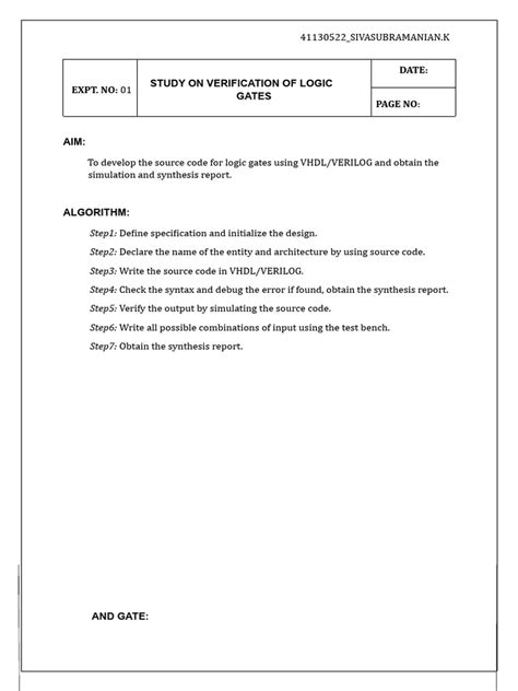 Siva Vhdl Record Pdf Vhdl Logic Synthesis