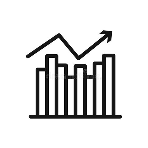 Graph Chart Icon Black Line Art Vector Logo Stock Vector Illustration Of Success Increase