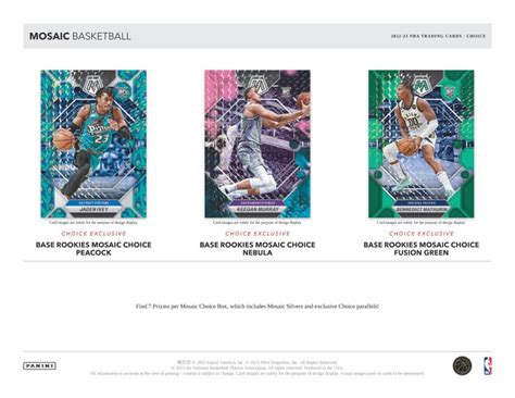 2022 23 Panini Mosaic Choice Nba Basketball Cards