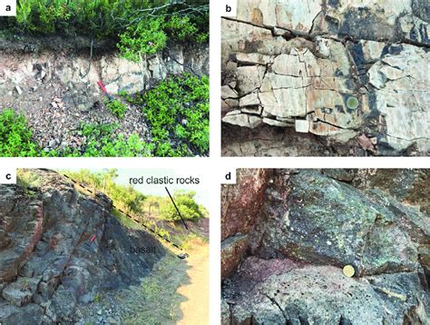 Field Photographs Showing Outcrop Characteristics Of The Volcanic Rocks