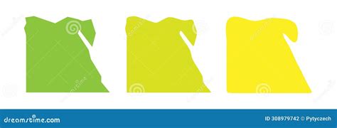 egypt vector country map in three levels of smoothness stock vector