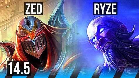 Zed Vs Ryze Mid 9 Solo Kills 65 Winrate 1324 Legendary Br