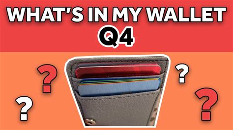 💳 Whats In My Wallet In Q4 📆 My Credit Card Strategy For Q4 2023 No