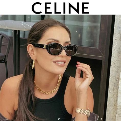 Celine Triomphe 01 Oval Sunglasses Womens Fashion Watches And Accessories Sunglasses And Eyewear