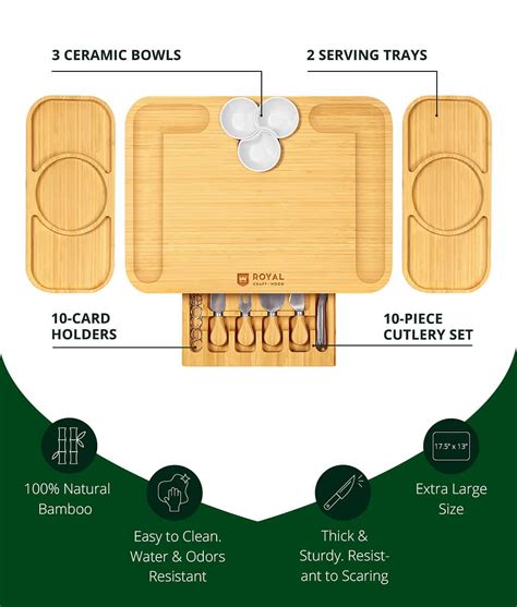 Wood Charcuterie Board Royal Craft Wood®