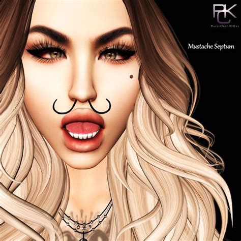 Second Life Marketplace Pkc Mustache Septum