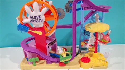 IMAGINEXT SPONGEBOB SQUAREPANTS GLOVEWORLD PLAYSET VIDEO TOY REVIEW YouTube