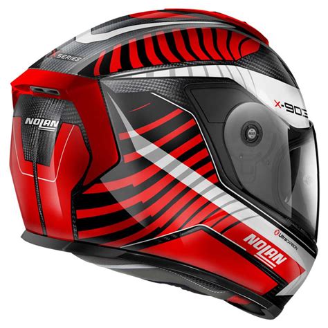 Nolan X 903 Ultra Carbon Starlight Full Face Helmet Red Motardinn
