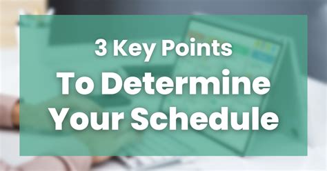 3 Key Points To Determine Your Schedule Ravel Mental Health