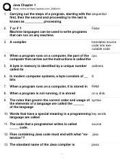 Java Chapter 1 Pdf Java Chapter 1 Study Online At Https Quizlet