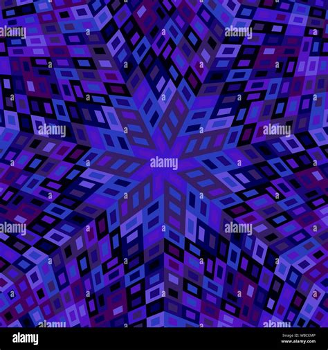 Radial Tiled Mosaic Background Abstract Circular Colorful Hypnotic Vector Graphic With