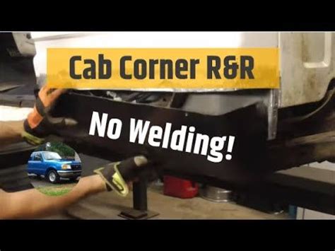 Cab Corner Patch Panel Installation With JB Weld Panel Adhesive Patch Panel Repair Videos