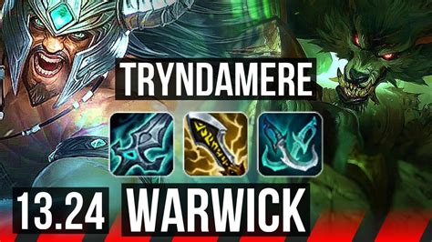 Trynda Vs Warwick Top 714 600 Games Kr Master 1324 Youtube