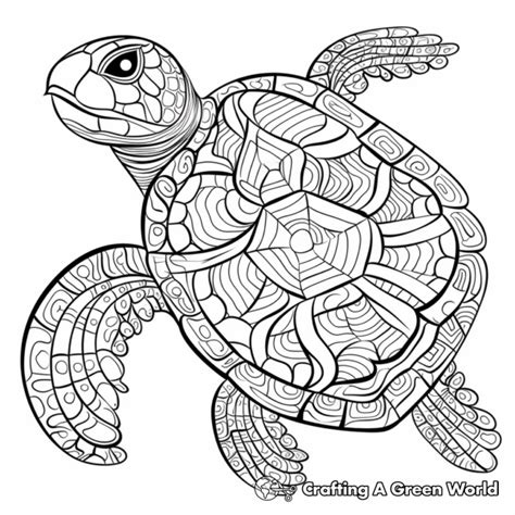 Turtle Shell Coloring Pages Free And Printable