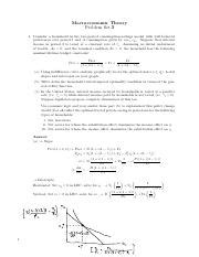 Problem Set 3 Solutions Markup Pdf Macroeconomic Theory Problem Set 3 1 Consider A