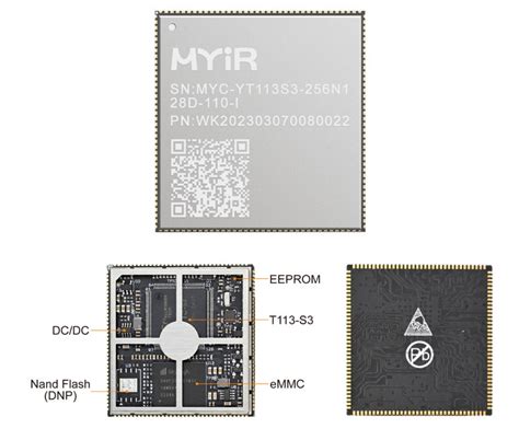 โมดูล cpu ที่ใช้ allwinner t113 s3 พร้อม ram 128mb nand flash 256mb