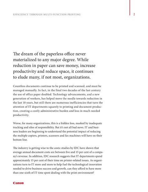 It World Efficiency Through Multi Function Printing Pdf