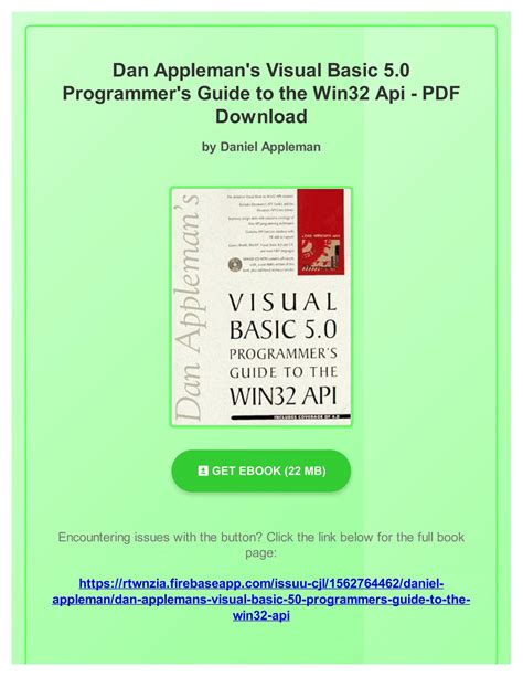 Epub Dan Applemans Visual Basic 50 Programmers Guide To The Win32