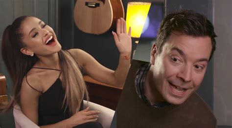 Jimmy Fallon Has A Lip Sync Conversation With Ariana Grande