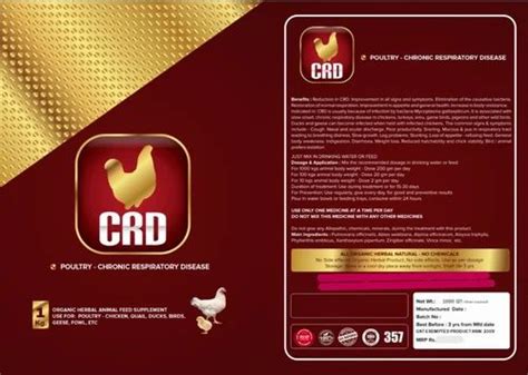 Poultry Crd Chronic Respiratory Disease Organic Animal Feed