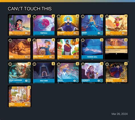 Cant Touch This Lorcana Deck Lorcanagg